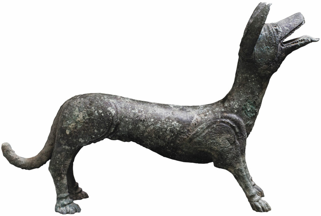 Artifacts - Roman Dog Statue - Archaeology Magazine - January/February 2018