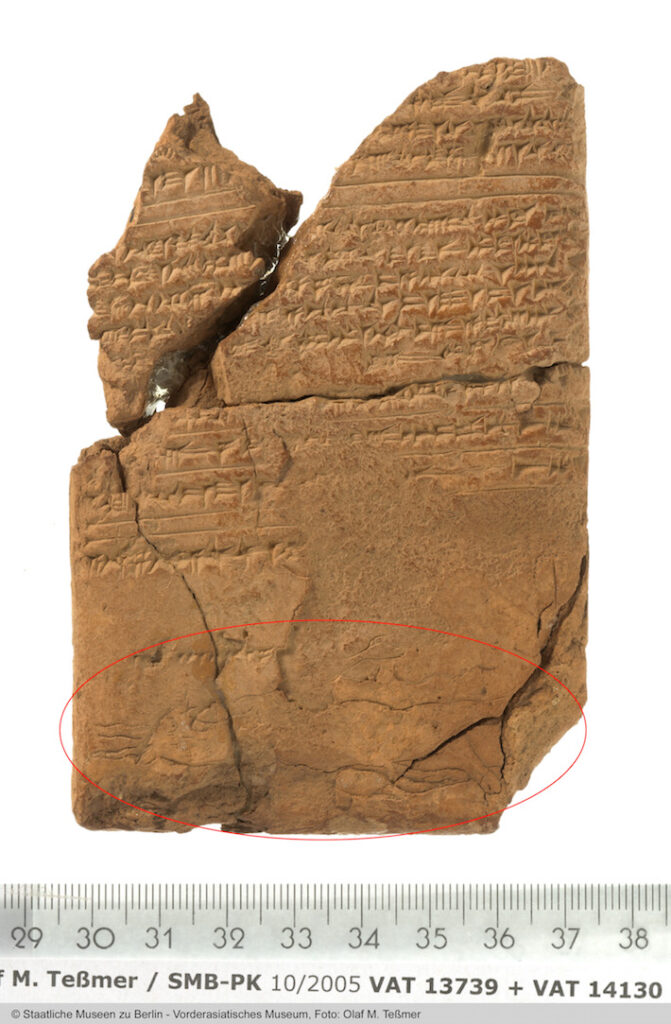 News - Demon Drawing Spotted on Assyrian Clay Tablet - Archaeology Magazine