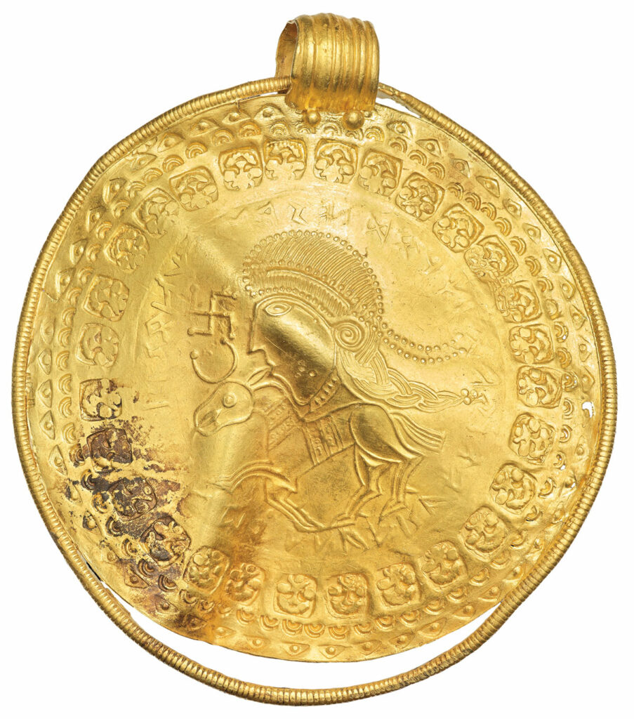 Artifacts - Norse Gold Bracteate - Archaeology Magazine - July/August 2023