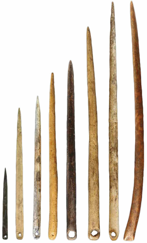 Artifacts - Paleolithic Eyed Needles - Archaeology Magazine - September ...