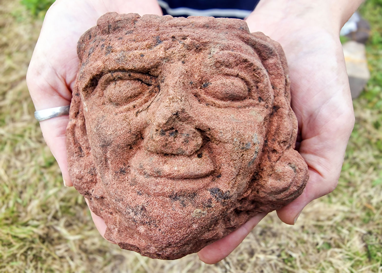 News - Viking-Era Sculpted Head Found on Scottish Island - Archaeology ...