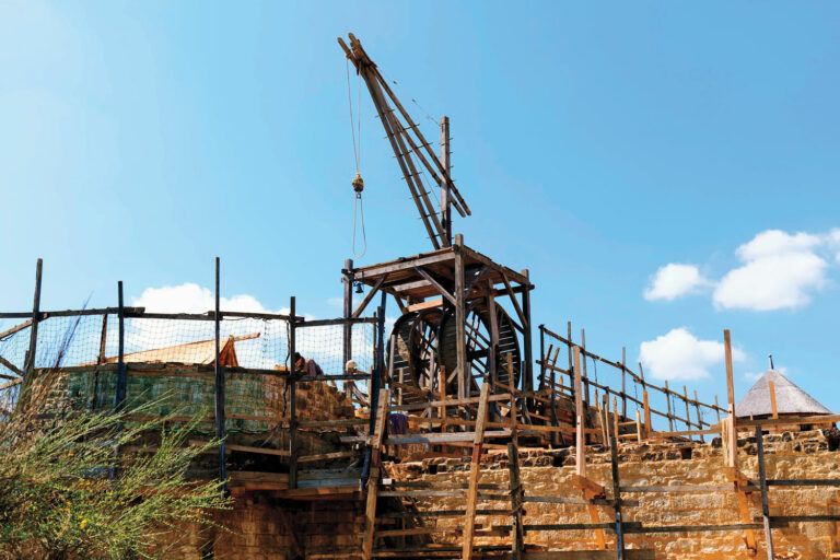 Features - How to Build a Medieval Castle - Archaeology Magazine ...