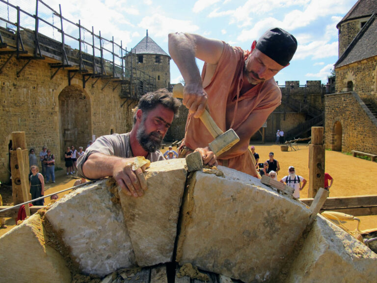 Features - How to Build a Medieval Castle - Archaeology Magazine ...